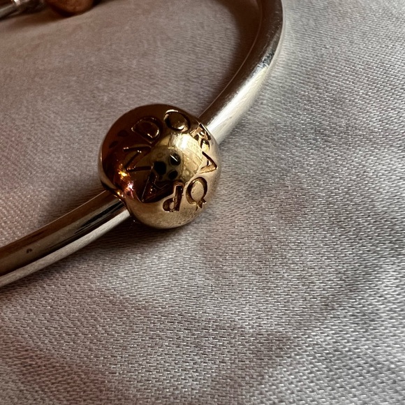 Pandora | Jewelry | Authentic Pandora Signature Name Brand Ball 4k 585 ...